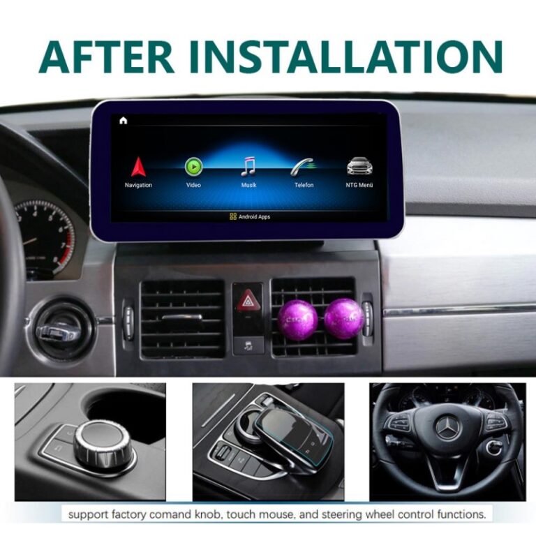 Mercedes Benz GLK X204 Android 10 Carplay, touchskærm, navigation,